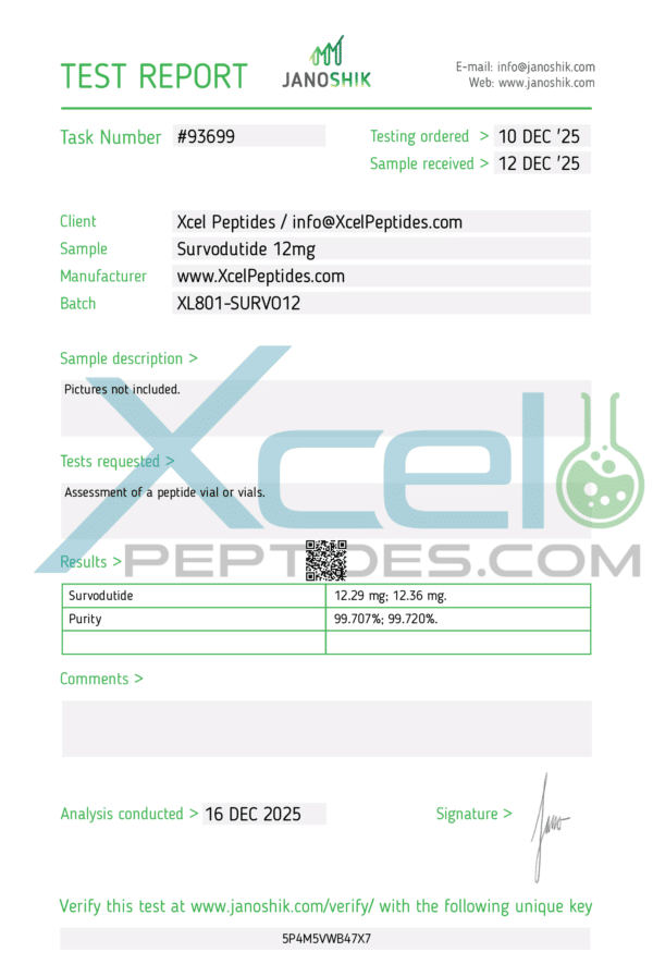 Buy Survodutide 12mg - Research Peptide | GLP-1 and Glucagon Receptor ...
