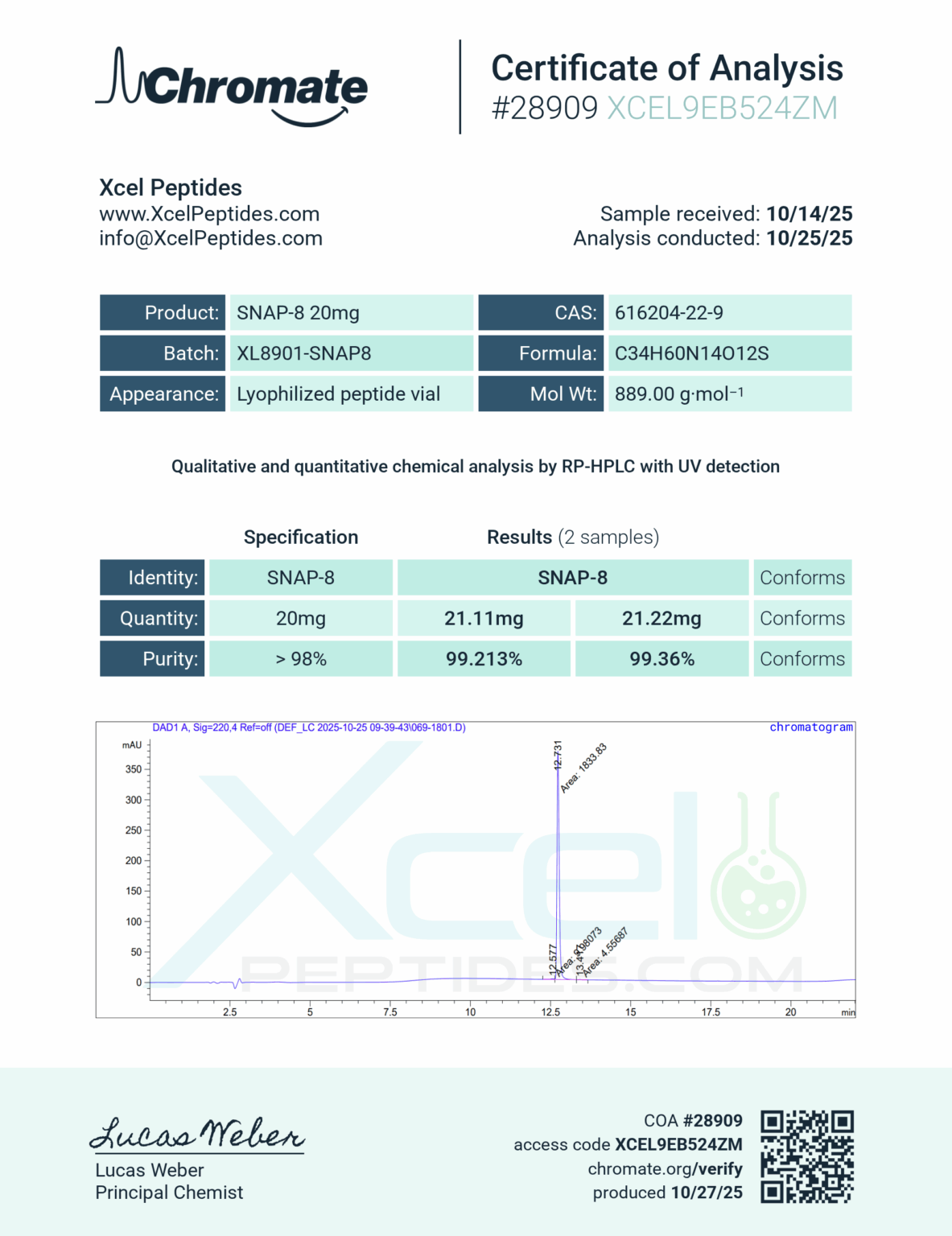 Buy SNAP-8 Neuromodulation Peptide | Surface-Level SNARE Interaction ...