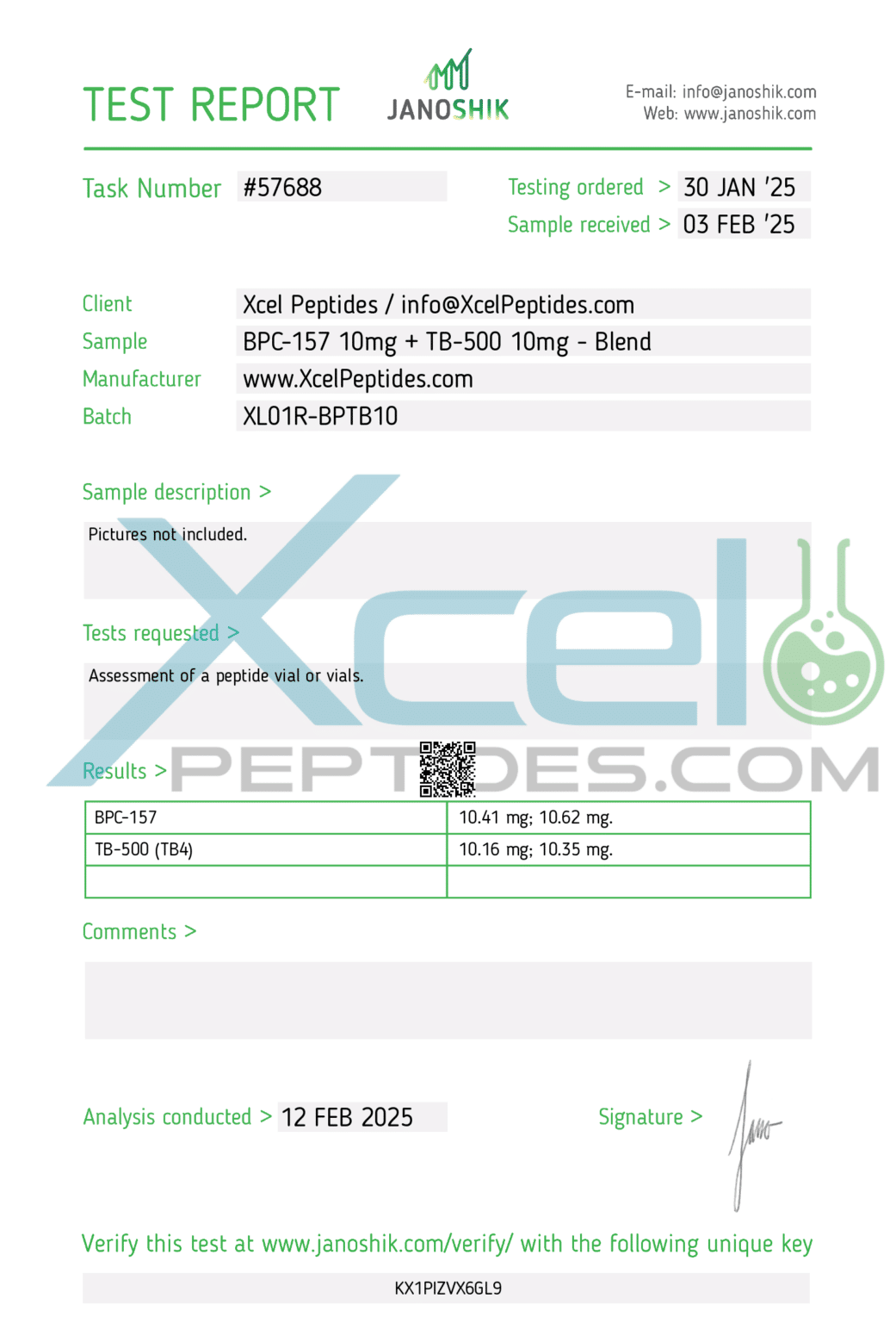 BPC-157 / TB-500 Blend - Xcel Peptides